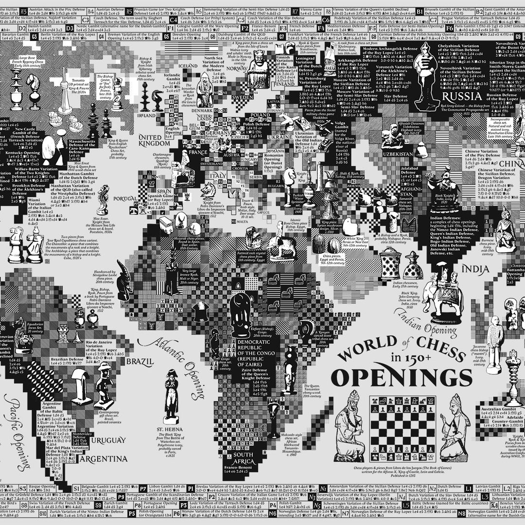 The Chess Map of the World - Buy Online – World Chess Shop